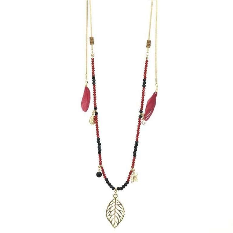 collier plume - BIJOUX FANTAISIE -Bijoux plume